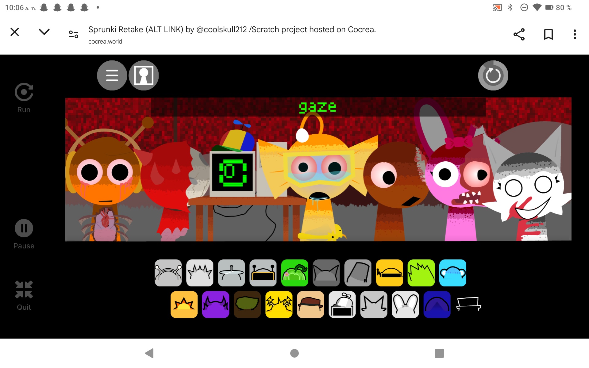 Sprunki Retake (ALT LINK) by @coolskull212 /Scratch project hosted on ...